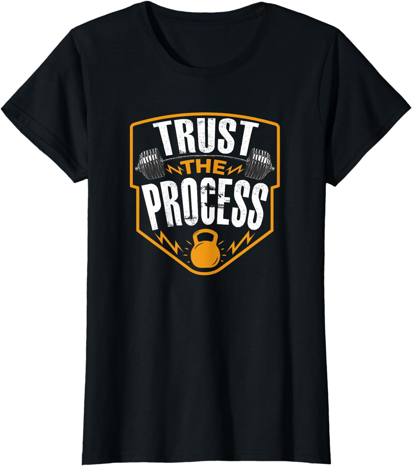Trust The Process Motivational Quote Gym Workout Graphic T-Shirt - Walmart.com