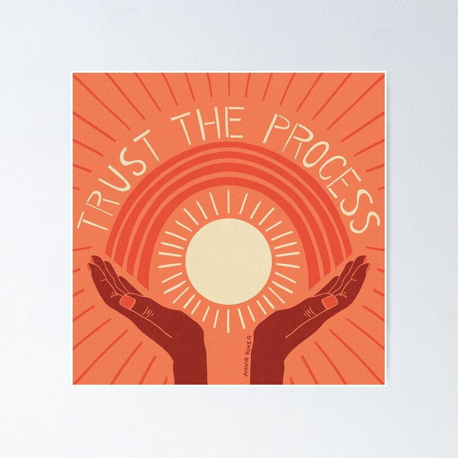 Trust The Process UNFRAMED Poster, 24x36 - Walmart.com
