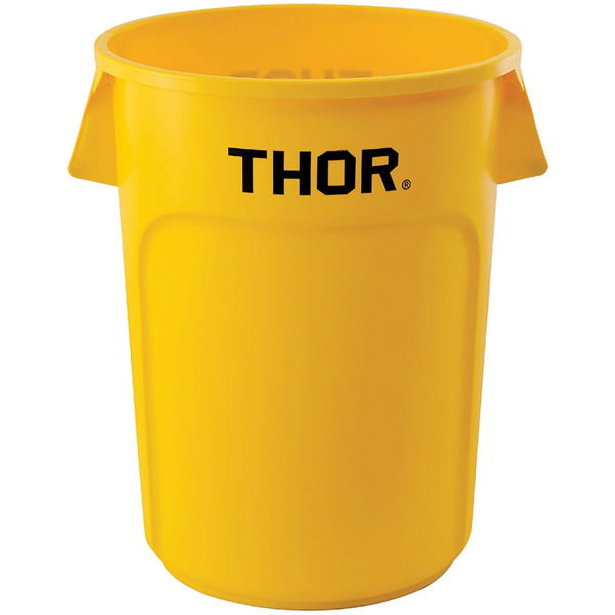 Trust Thor Round Container, 44 gal, 31 1/2" x 24", Yellow (1 Unit ...