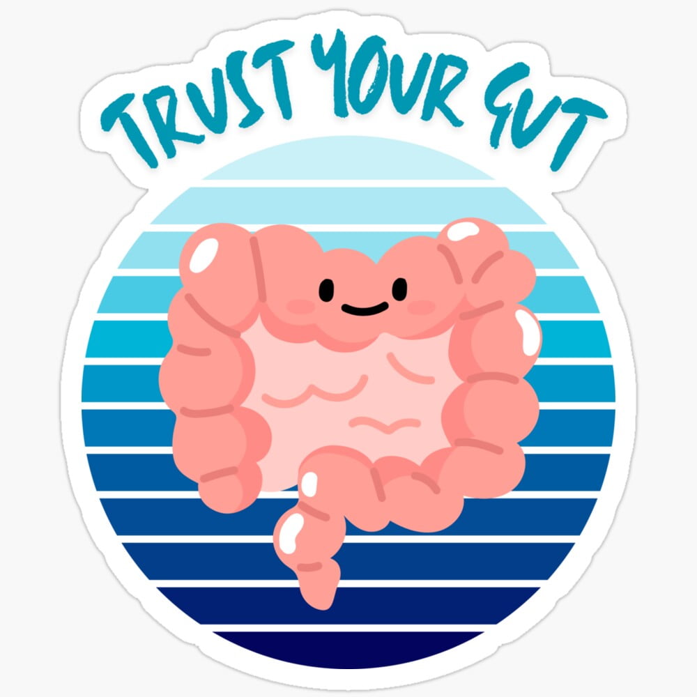 DOPASTICKER Trust Your Gut Gift You - Phone Stickers, Waterproof Decals ...