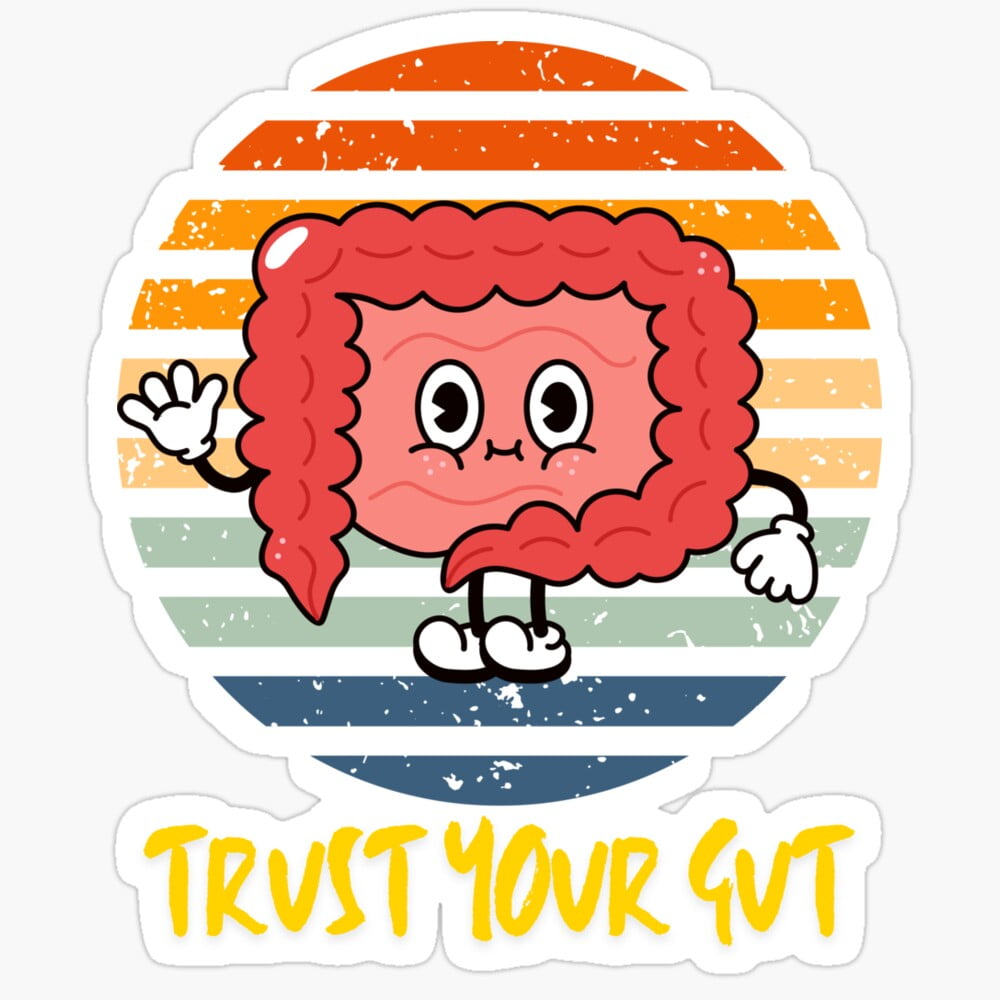 Trust Your Gut Sticker Phone Decal Water Bottle Stickers Car Decals ...