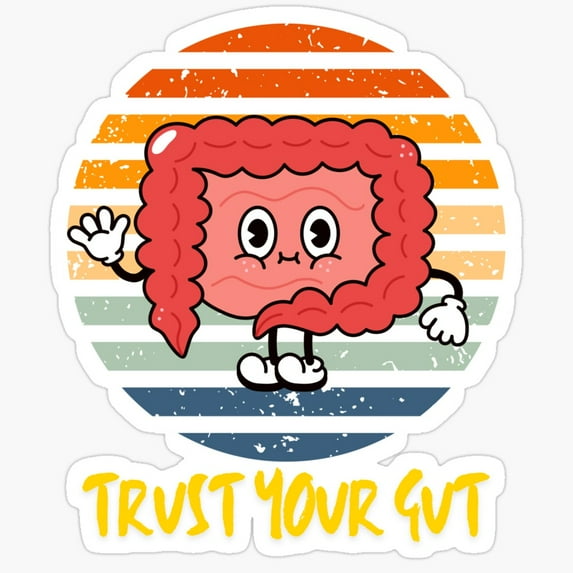 Trust Your Gut Sticker Phone Decal Water Bottle Stickers Car Decals ...