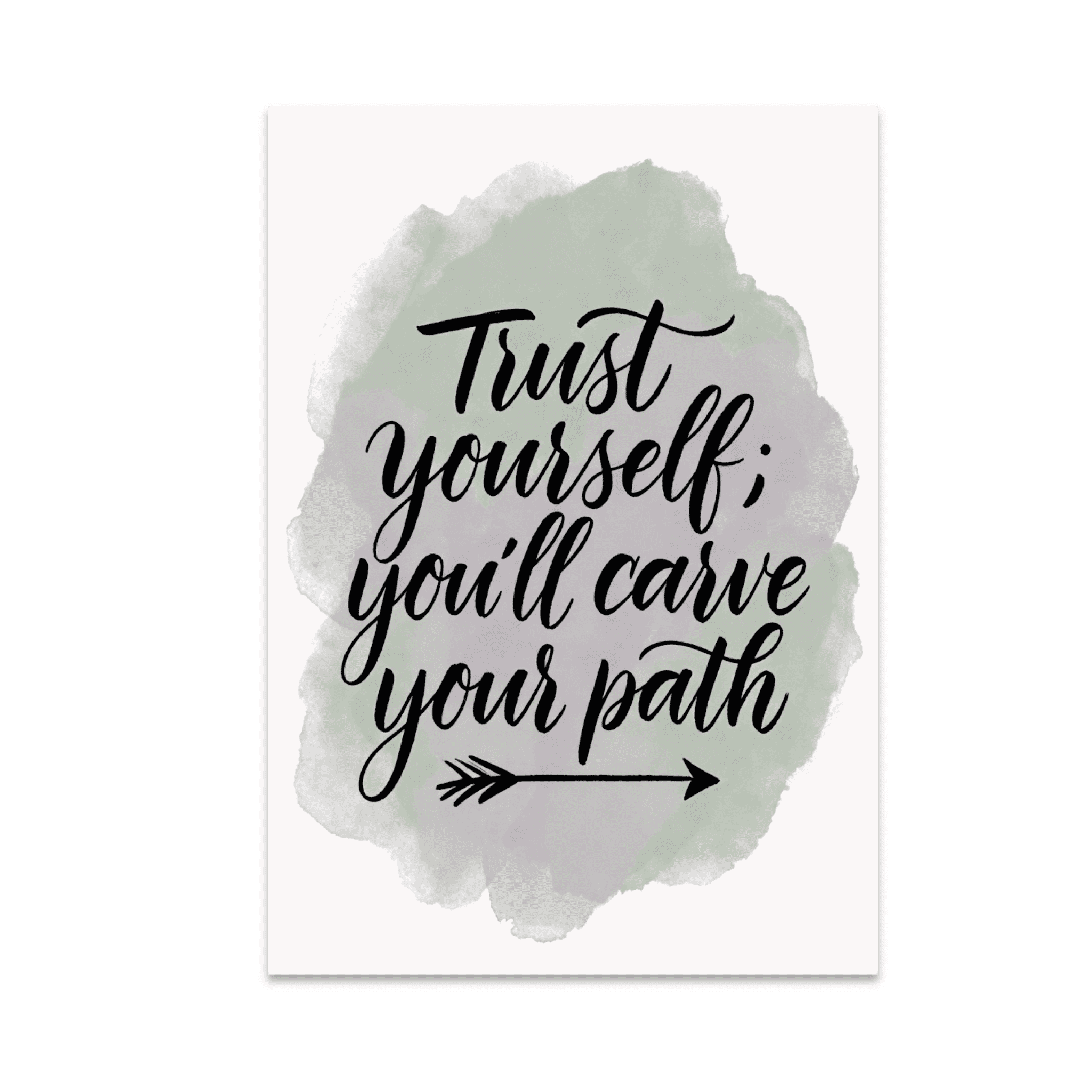 Trust Yourself; You'll Carve Your Path - Self-Belief Decor - 13x19 ...