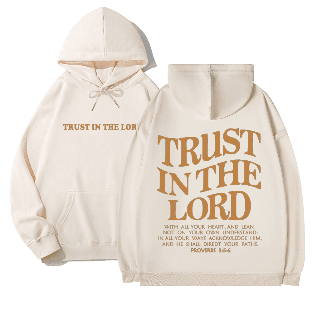 Trust in The Lord Christian Hoodie Unisex Bible Verse Jesus Saves Faith ...