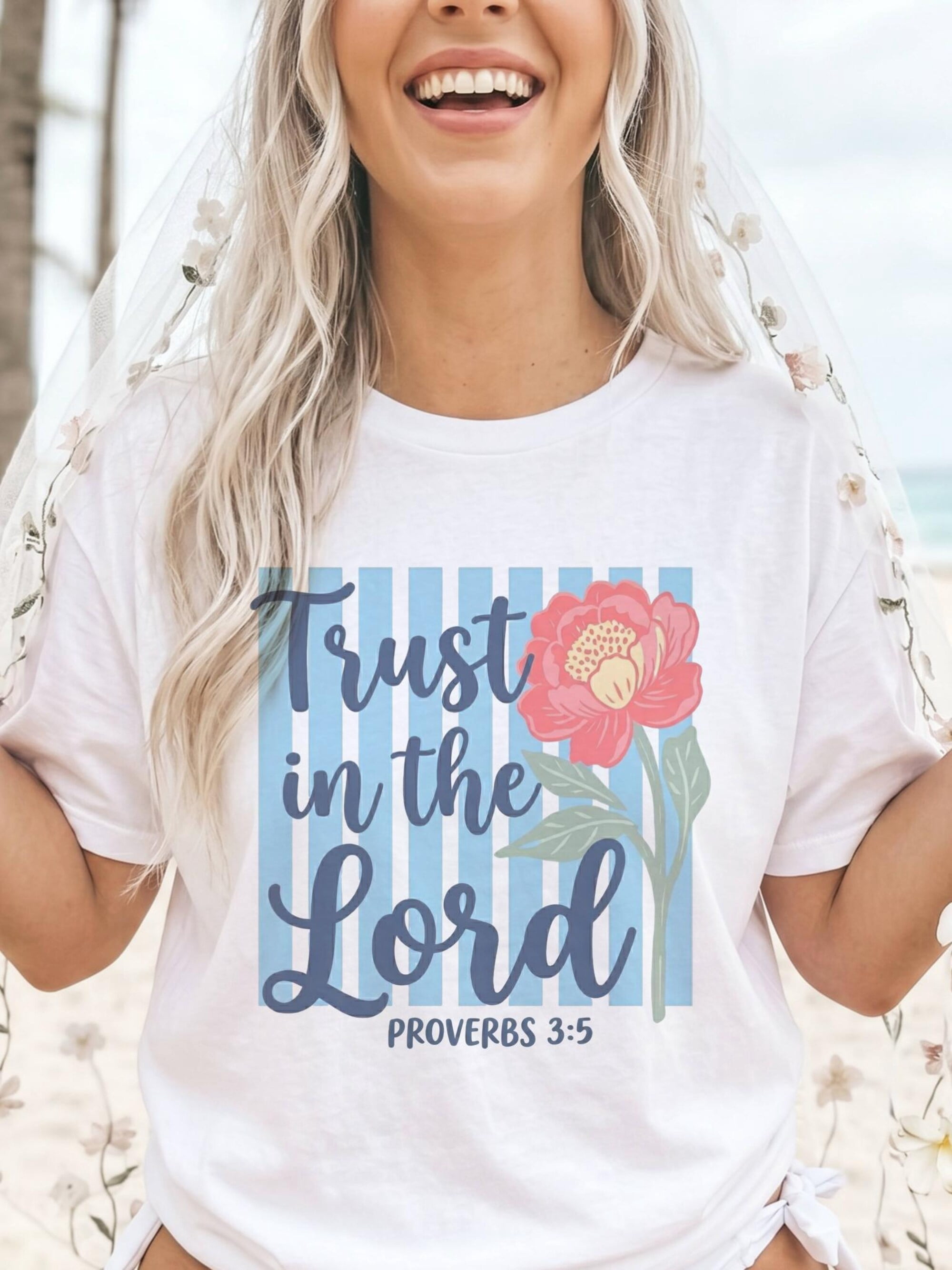 Trust in the Lord Shirt Proverbs 3 5 Christian Tee Faith Based Graphic ...