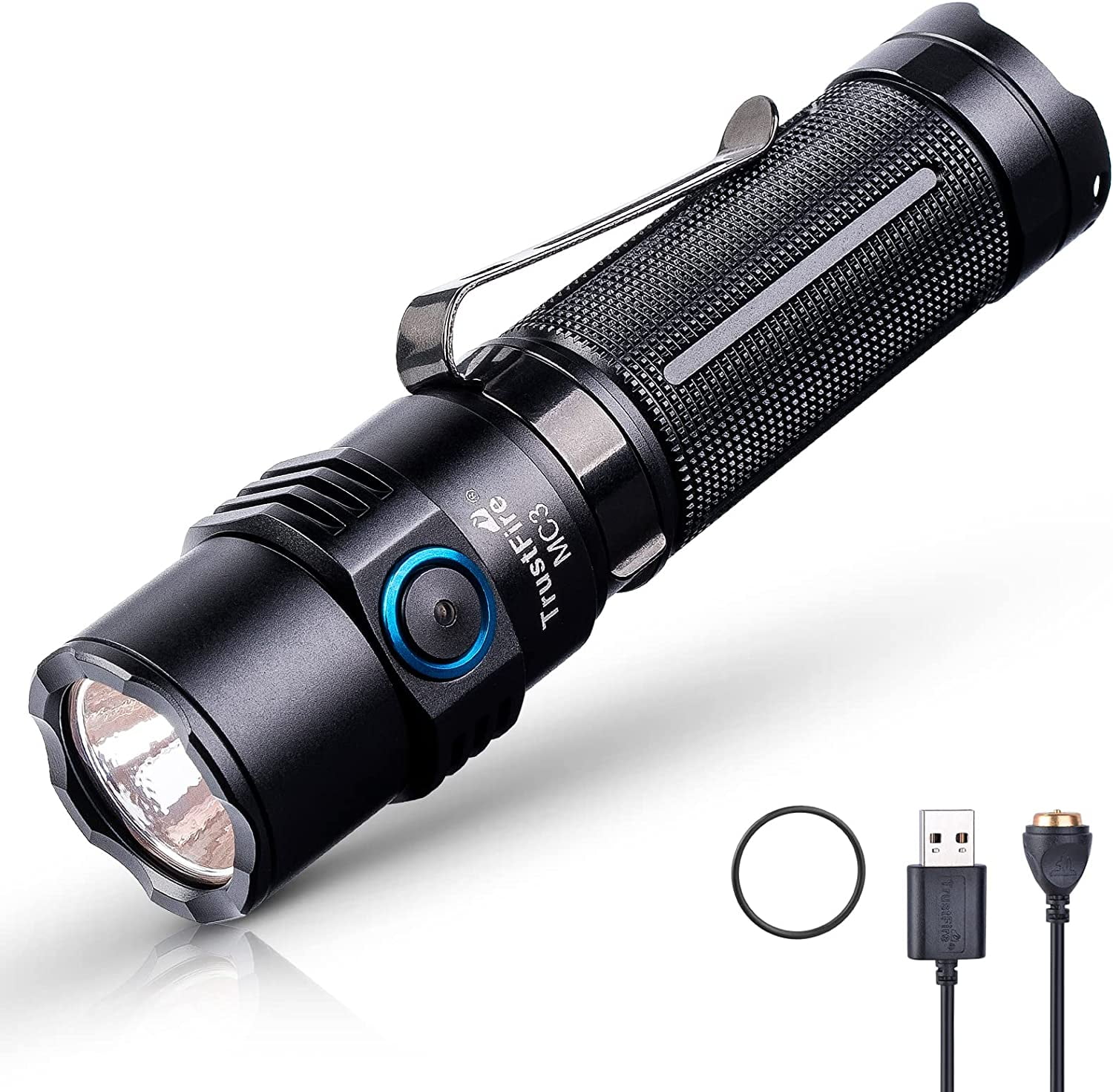TrustFire LED Flashlight 2500 Lumens USB Magnetic Charging Torch ...