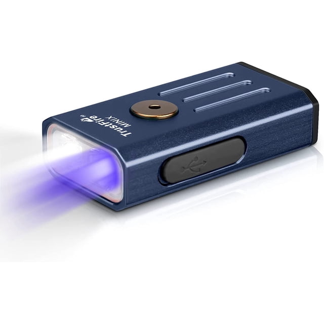 TrustFire Mini-X LED Keychain Flashlight, 320LM Small Torch,White+UV ...