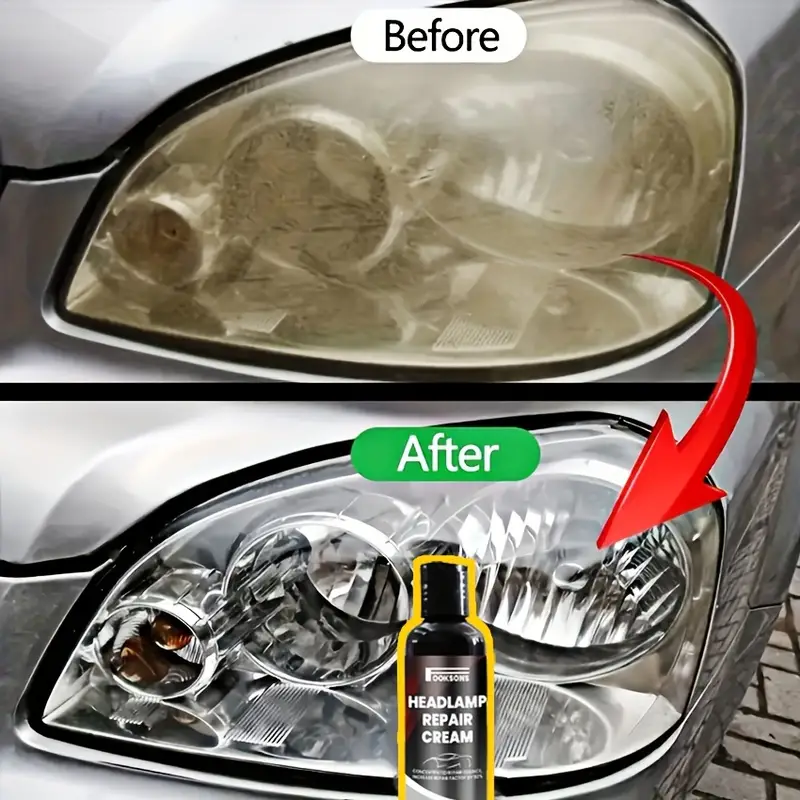 [Trusted] 5.29oz Car Headlight Restoration Kit - Crystal Clear Coating for Oxidation, Yellowing ...