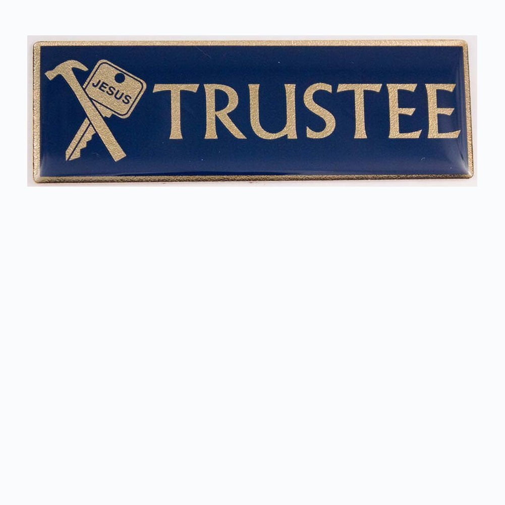 Trustee Magnetic Name Tag Pin Badge with Key for Church Officers ...
