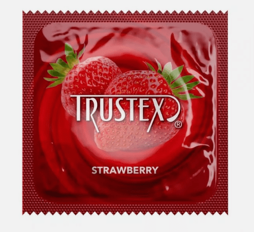 Trustex Assorted Flavors Flavored Lubricated Condoms-Strawberry(12 ...