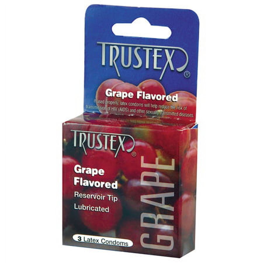 Trustex Flavored Condoms (Grape/3 Pack) - Walmart.com