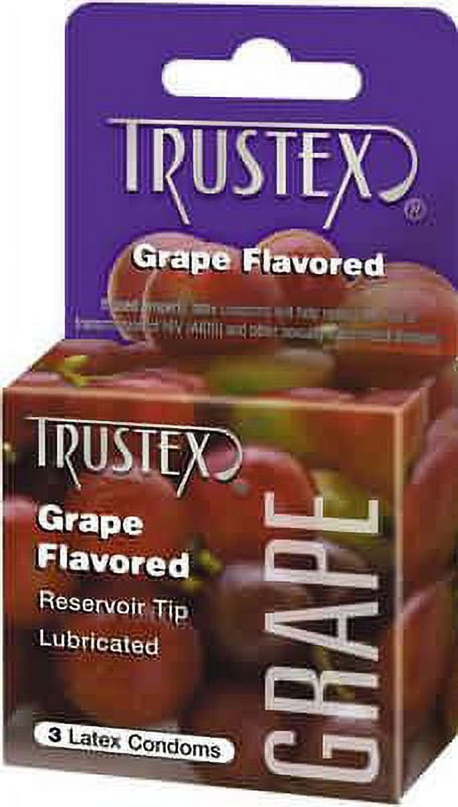 Trustex Grape Flavored Lubricated Condoms HSA/FSA Eligible - Walmart.com