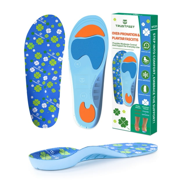Trustfeet Orthotic Insoles for Over-Pronation, Plantar Fasciitis Relief ...