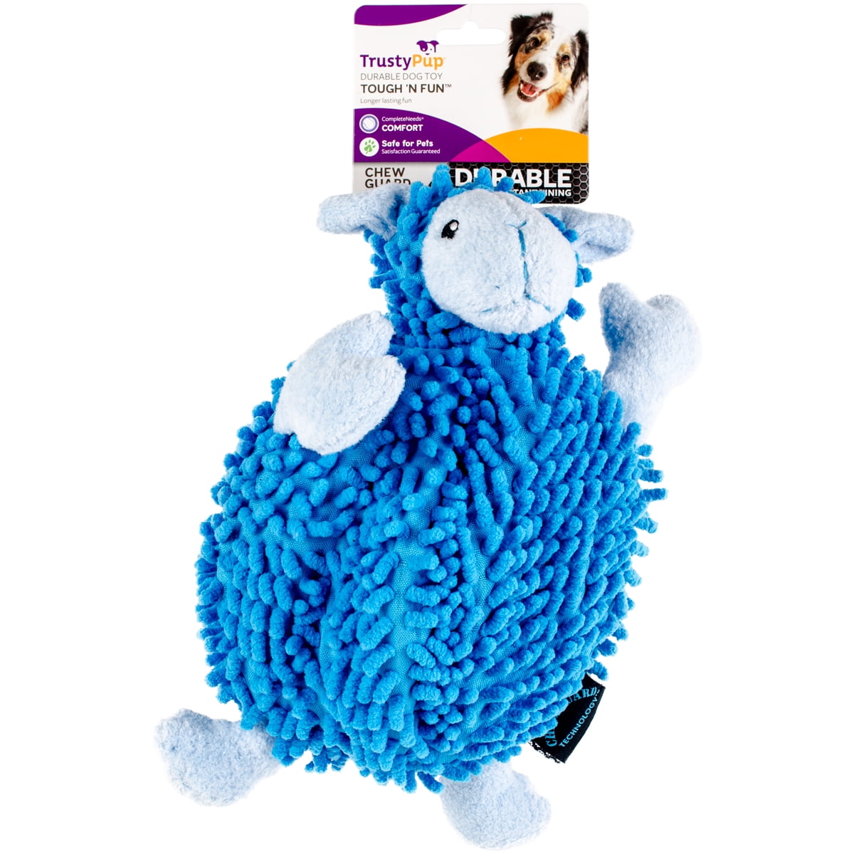 Trusty Pup Fuzzy Wuzzy Sheep-Blue Large - Walmart.com