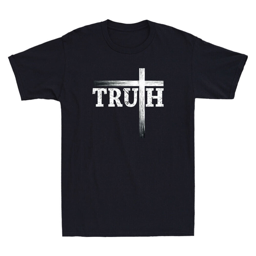 Truth Cross Christian - Believe In God Faith Jesus Christ Vintage Men's ...
