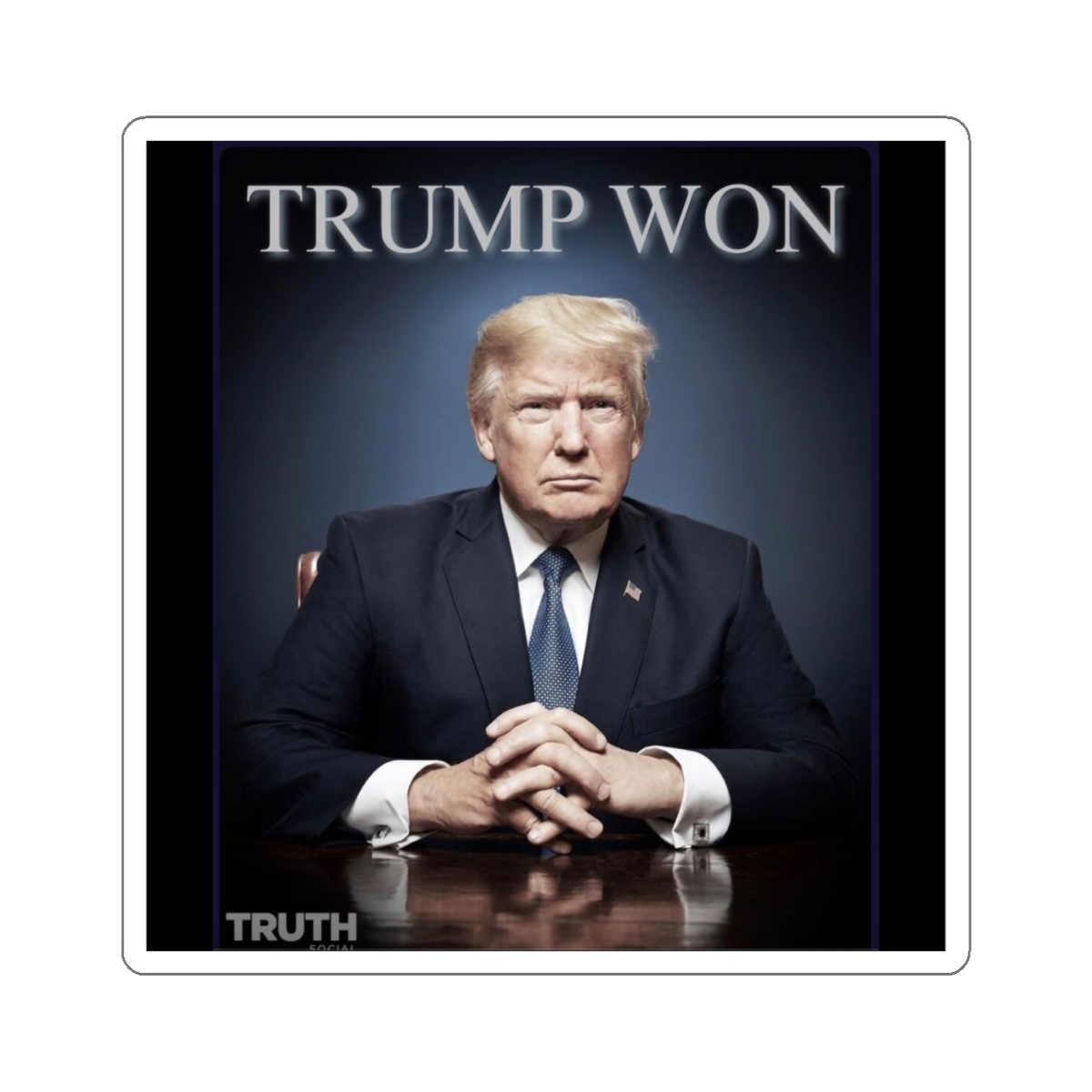 Truth Trump Won Re-Elect Trump 2024 Kiss-Cut Stickers - Walmart.com
