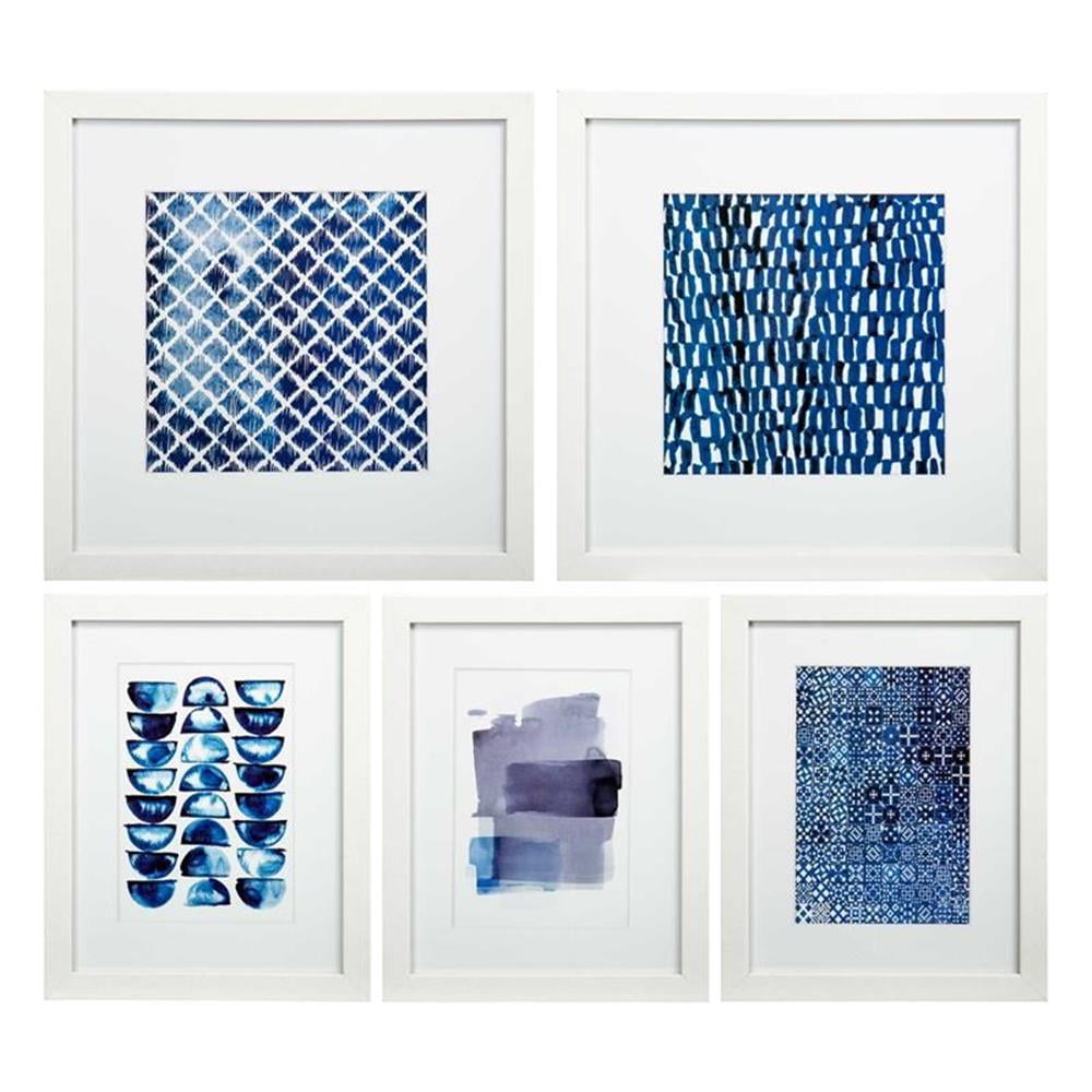 Truu Design Aayaan Matte Gallery Wood with Glass Wall Picture Frame Set ...