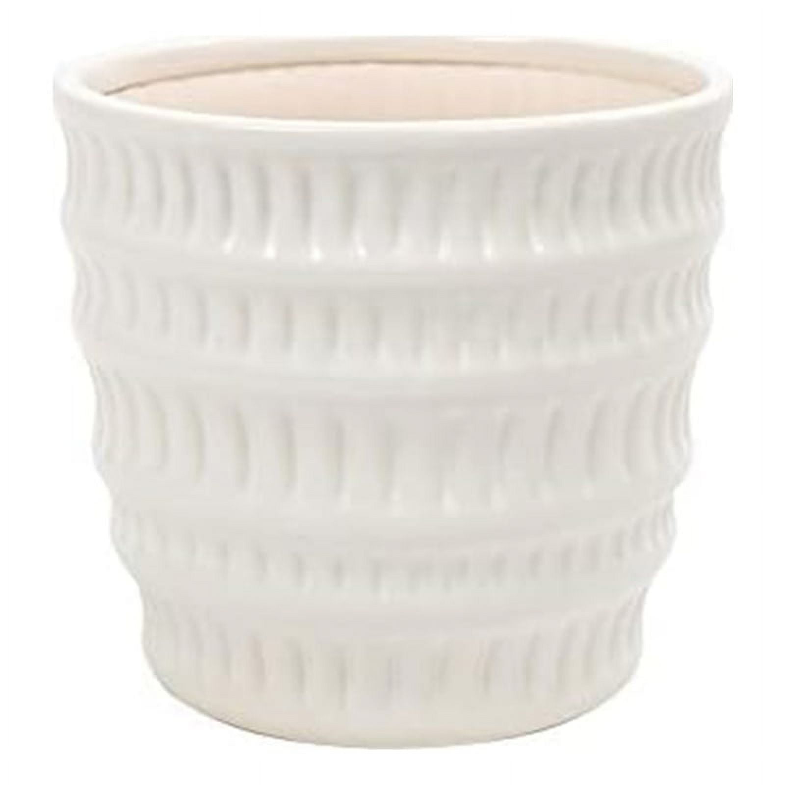 Truu Design White Ceramic Planter Vase - Walmart.com