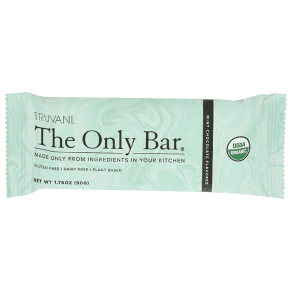 Truvani Organic Mint Chocolate The Only Bar 1.76 oz - Pack of 2 ...