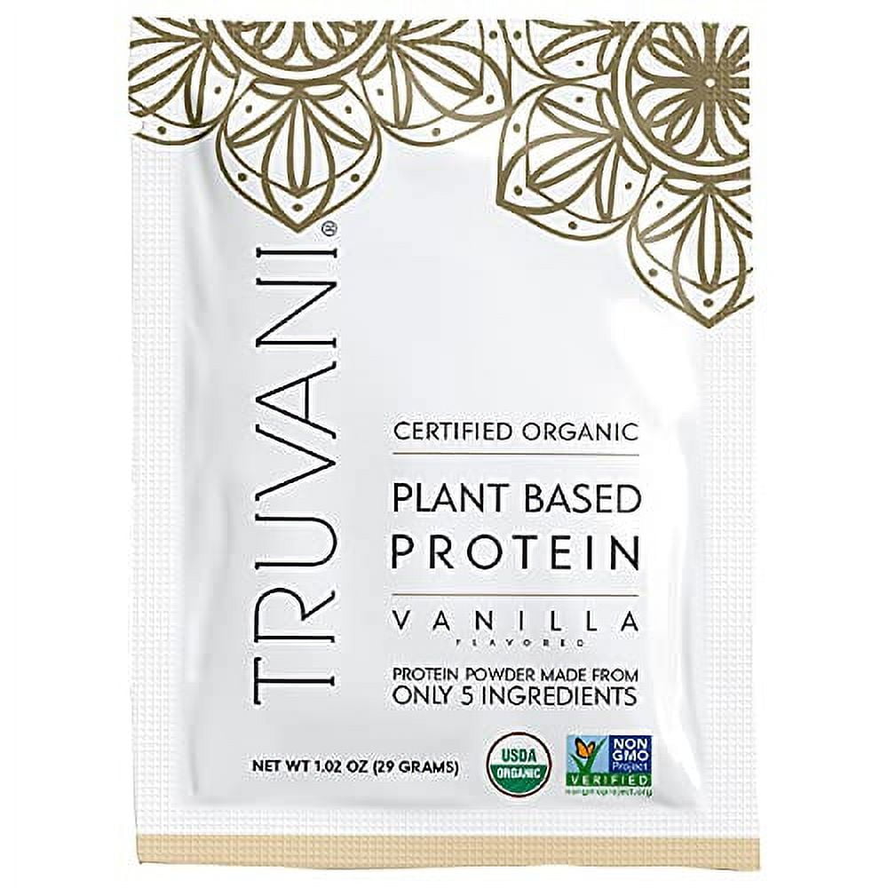 Truvani Plant Based Protein Powder Vanilla Usda Certified Organic