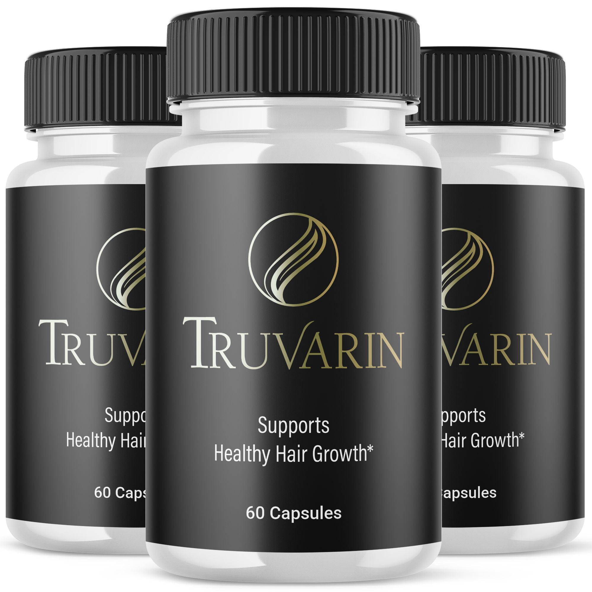 Truvarin Advanced Formula Healthy Hair Support Supplement 180 Capsules ...