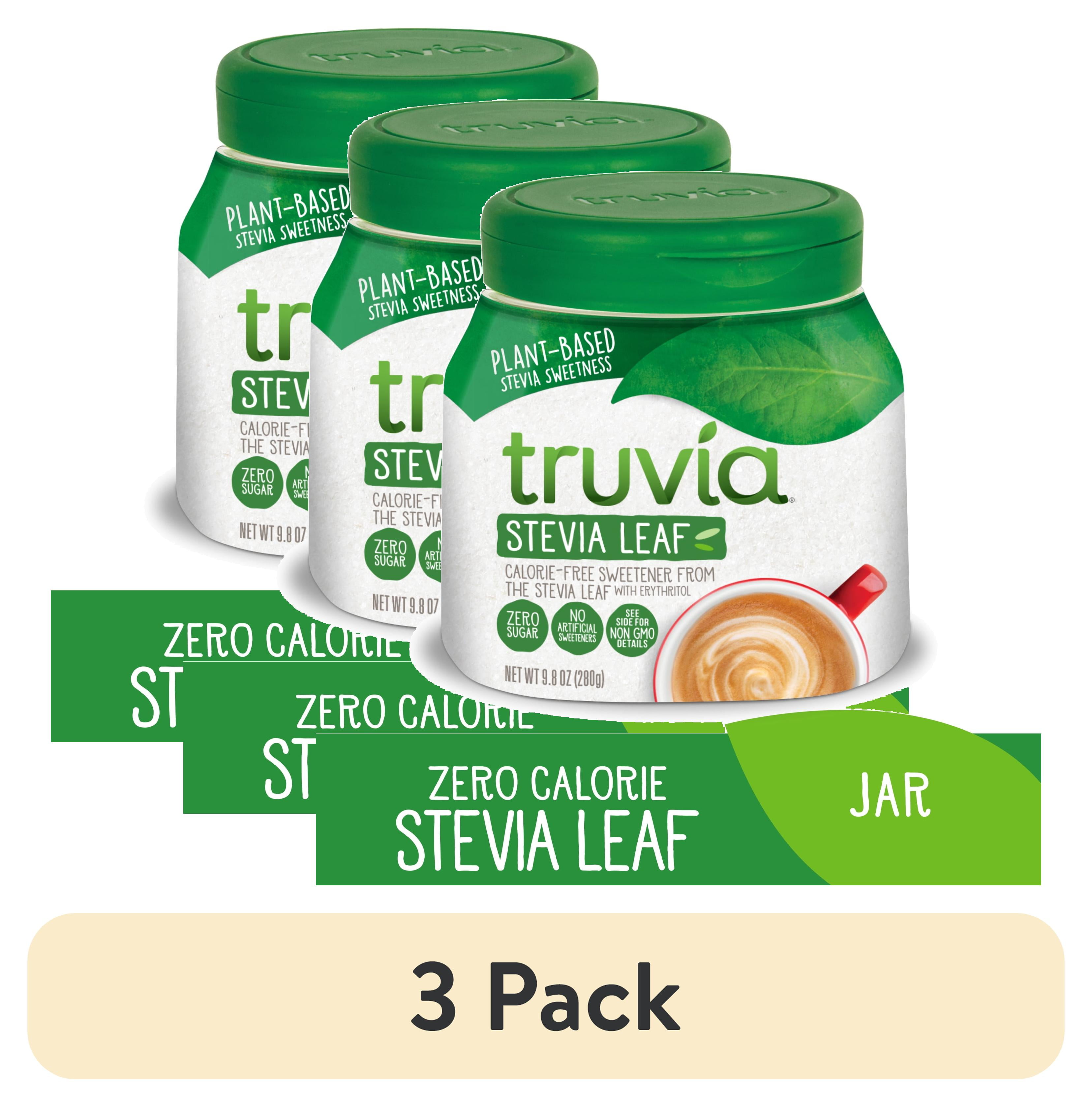 (3 pack) Truvia Calorie-Free Sweetener Jar from The Stevia Leaf, 9.8 oz ...