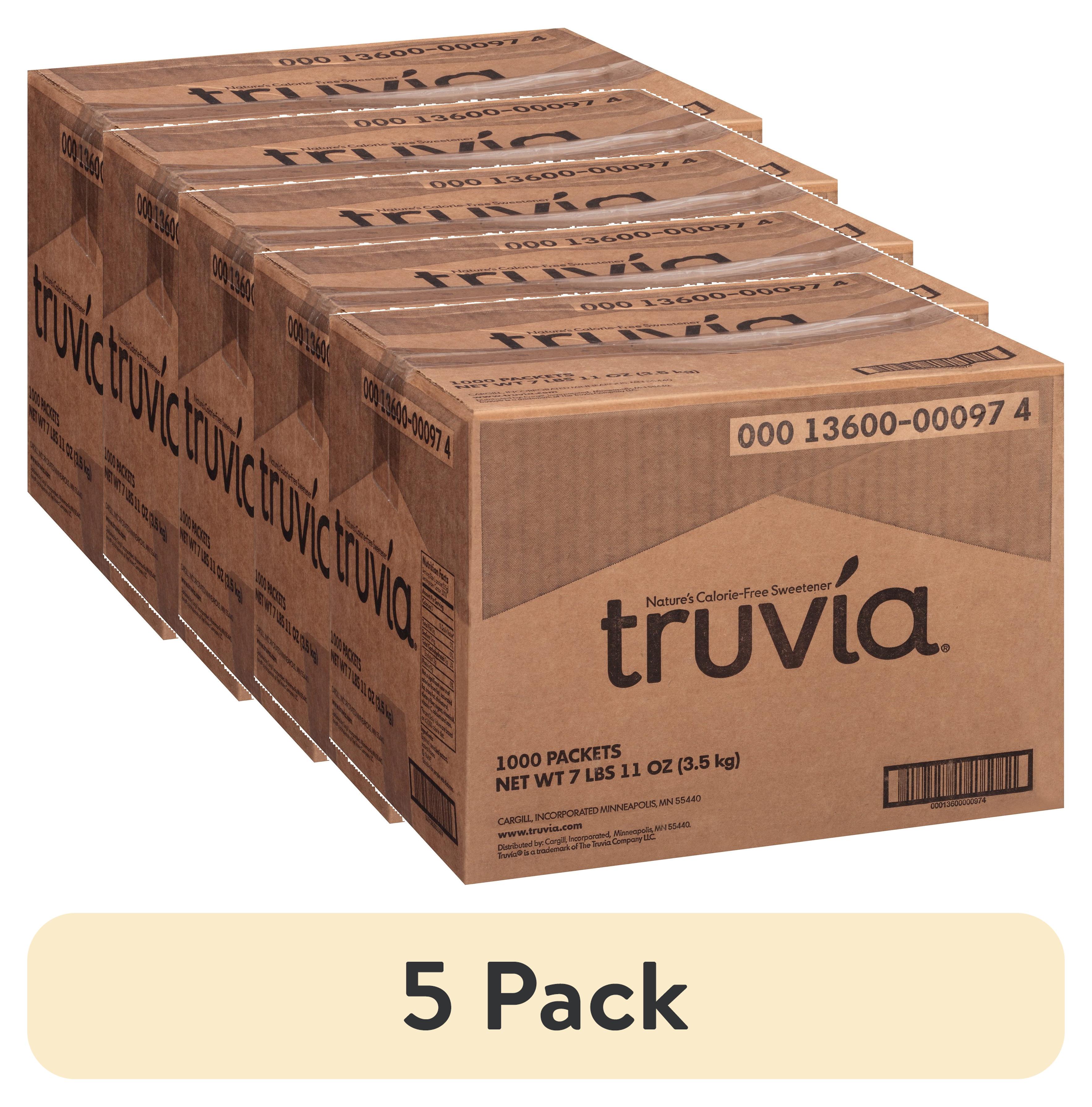 (5 pack) Truvia Natural Sweetener, Single Serve Packets, 1000 Ct ...
