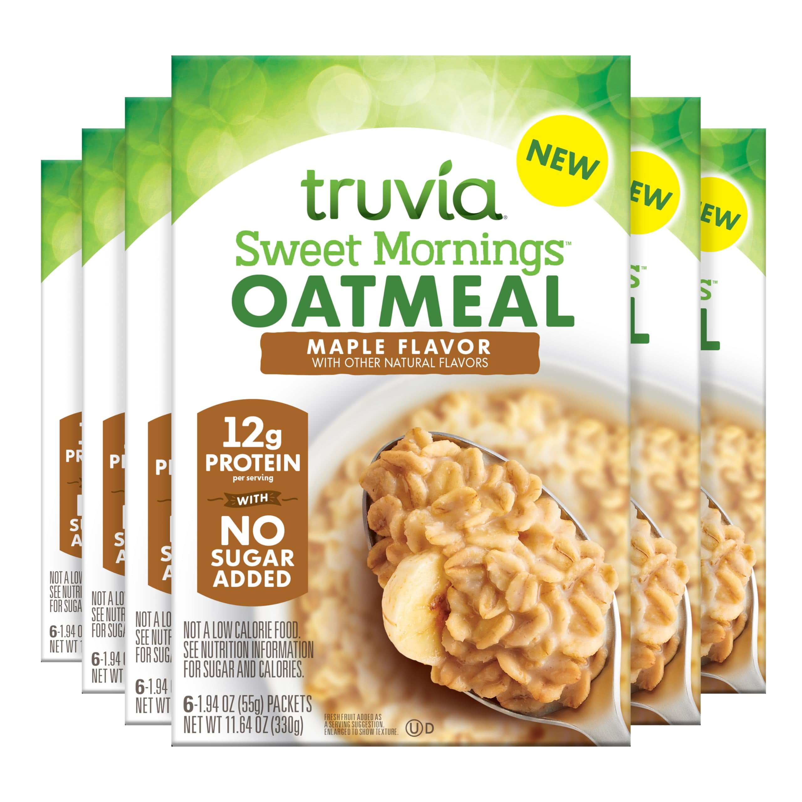Truvia® Sweet Mornings™ Maple DHF10 Instant Rolled Oat Oatmeal Packets ...