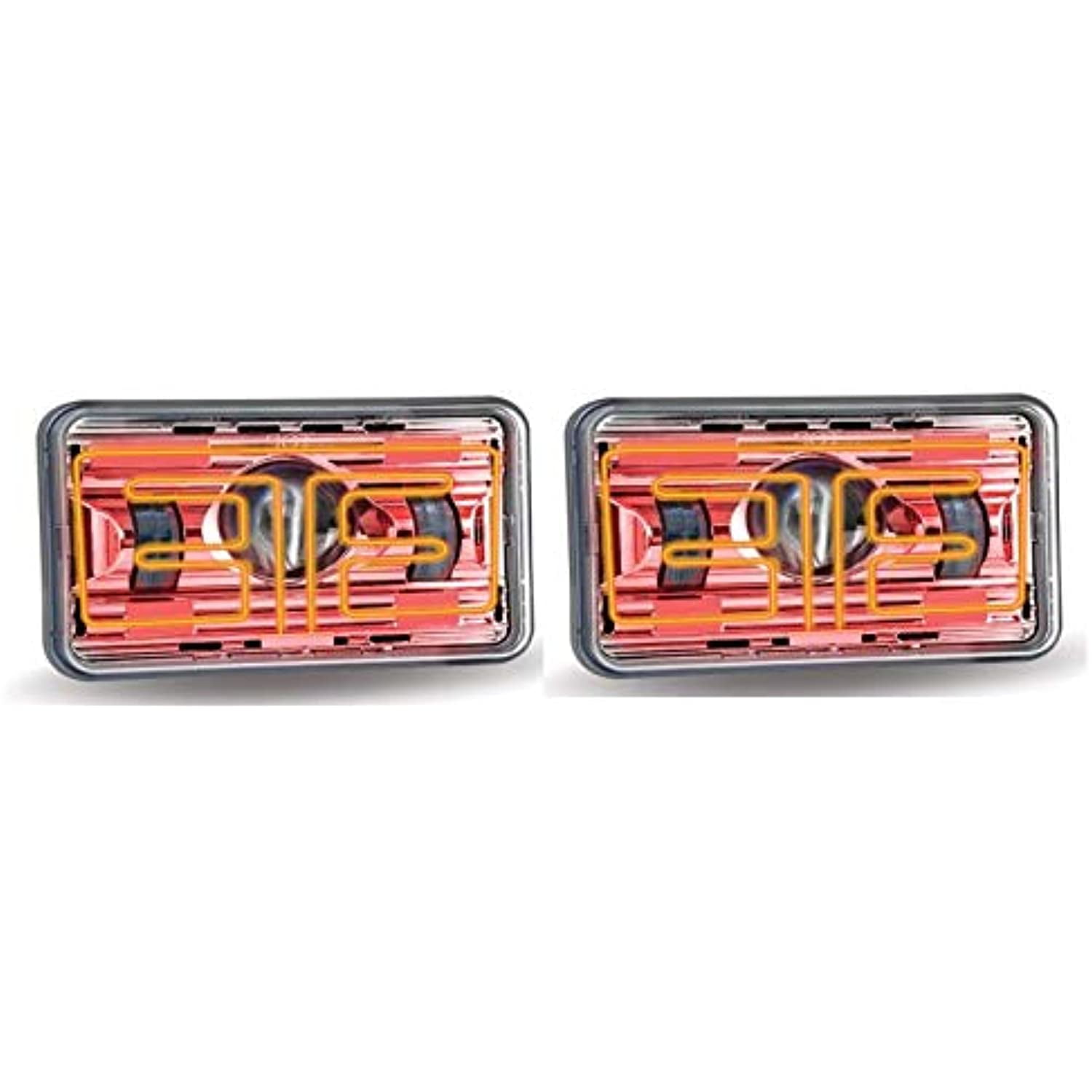 Trux Accessories 4" X 6" Heated LED Super Bright Projector Headlight ...