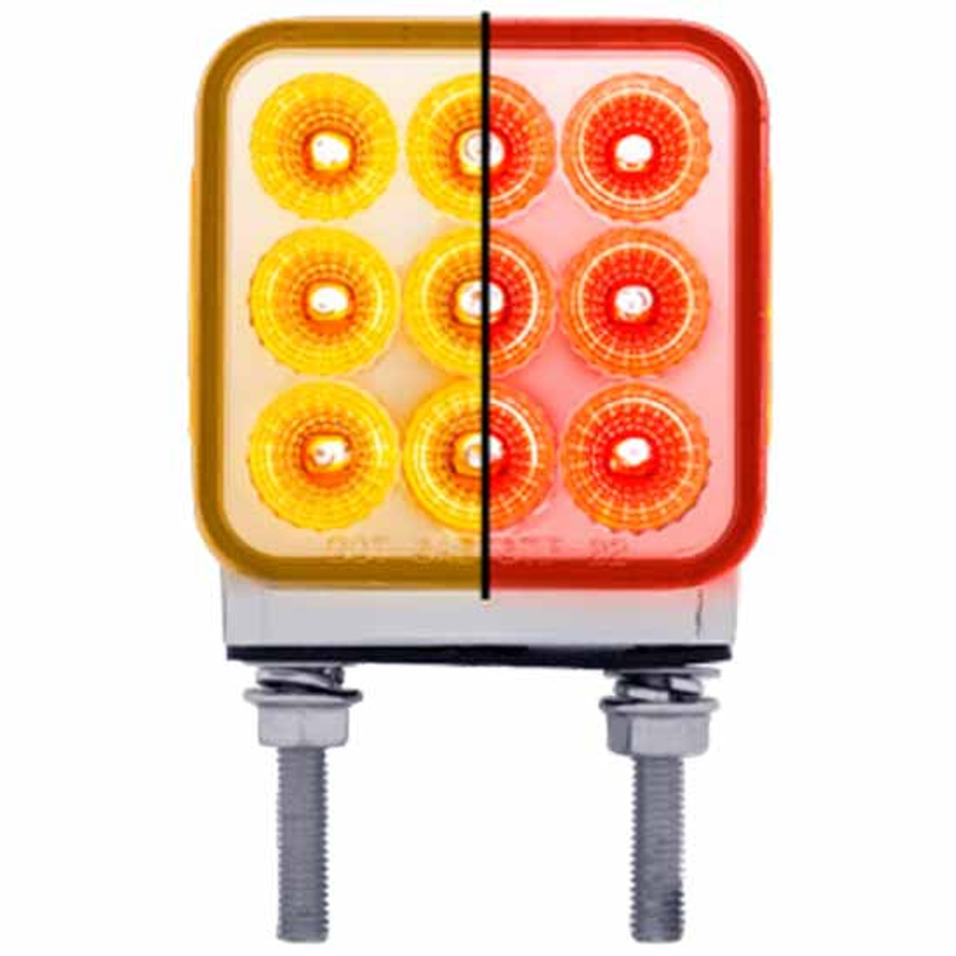 Trux TLED-DS3XR2 - 3 Inch Square Reflector Stop, Turn, Marker Light W ...