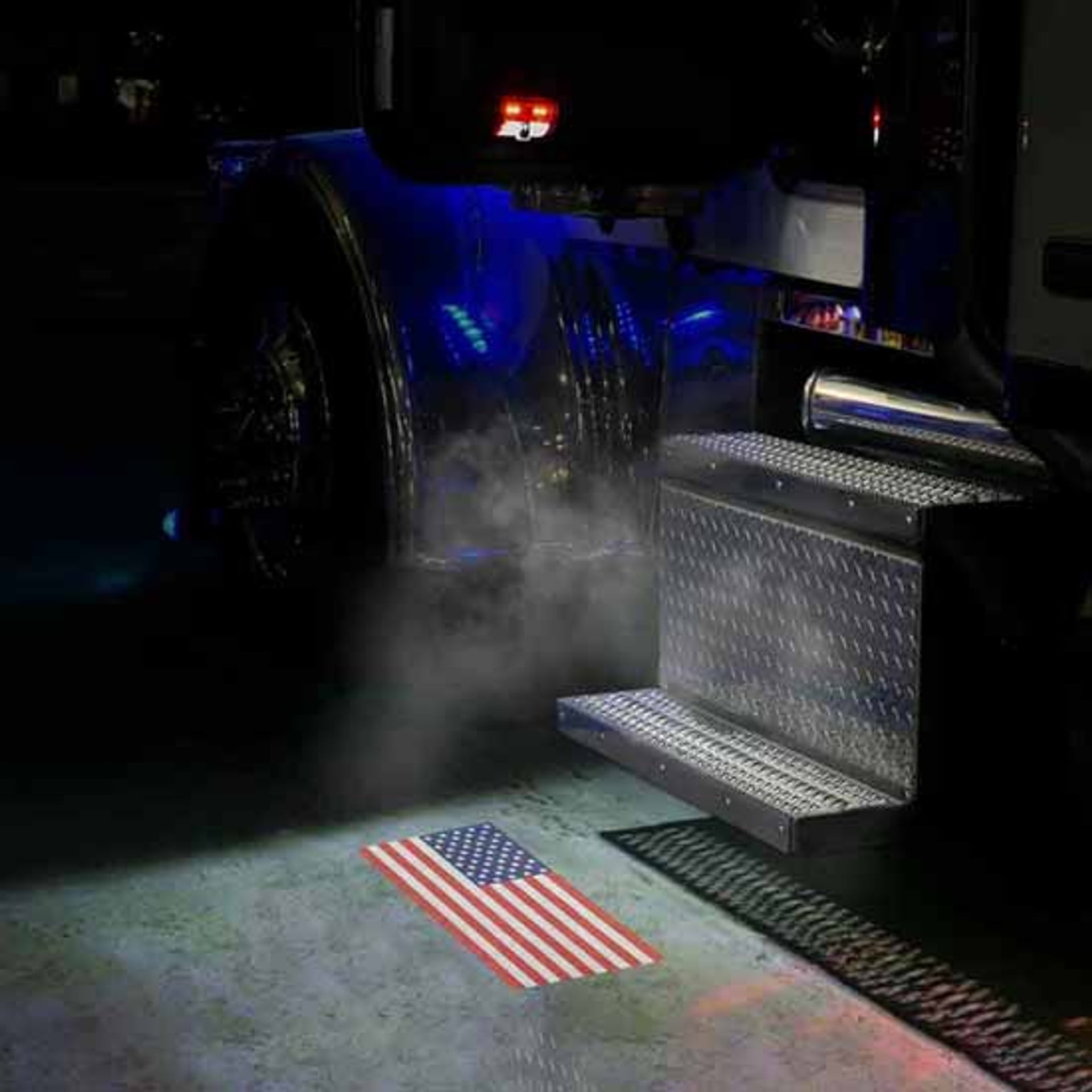 Trux TLED-PL11D - USA Flag Projector LED Door Light, Driver Side For ...