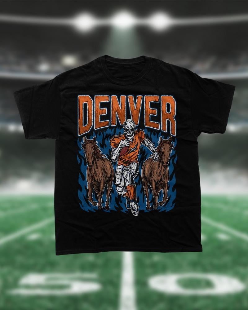 Denver Football Graphic Skeleton Merch Gift - Walmart.com