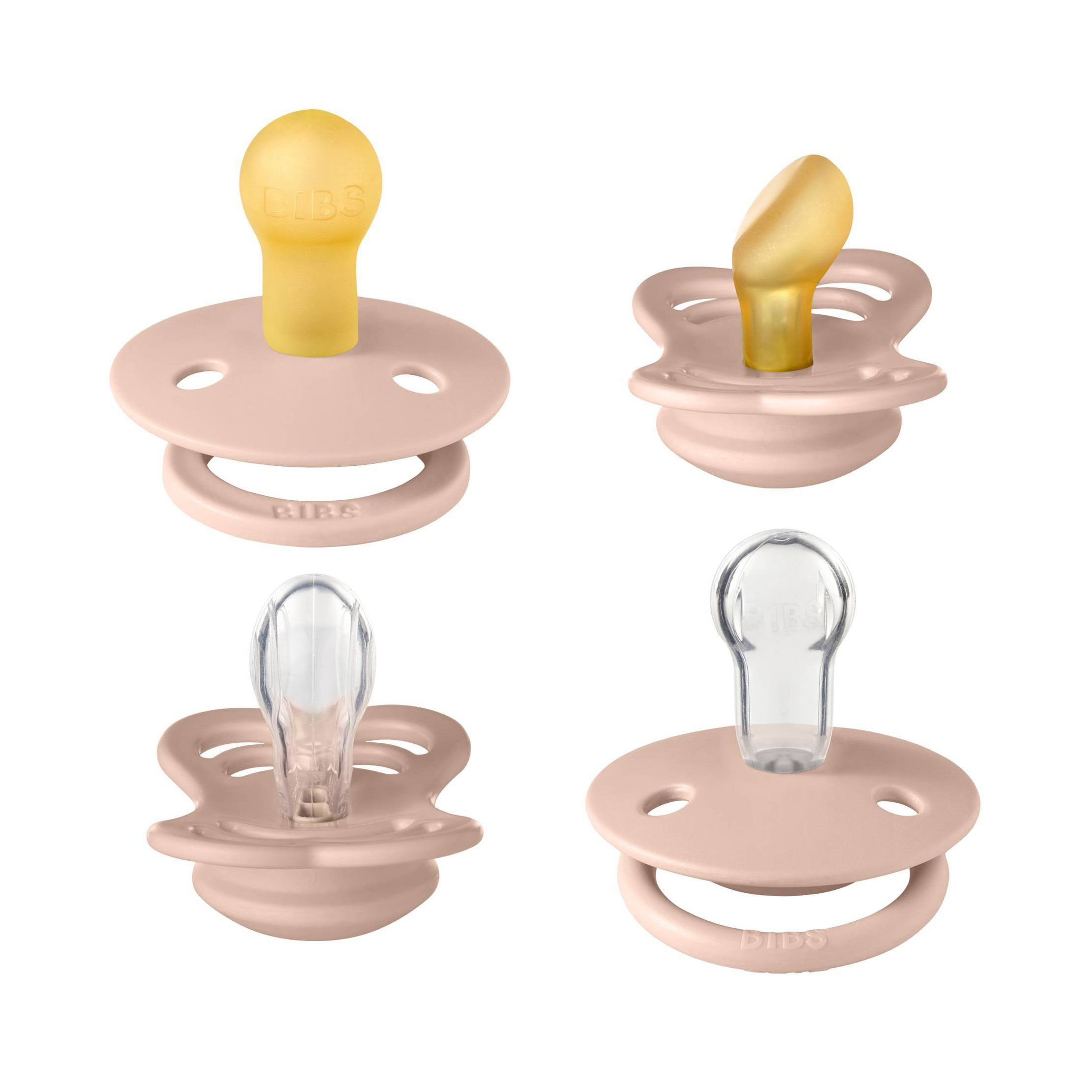 Try-It Silicone & Latex Pacifier Collection - Blush - 4pk - Walmart.com