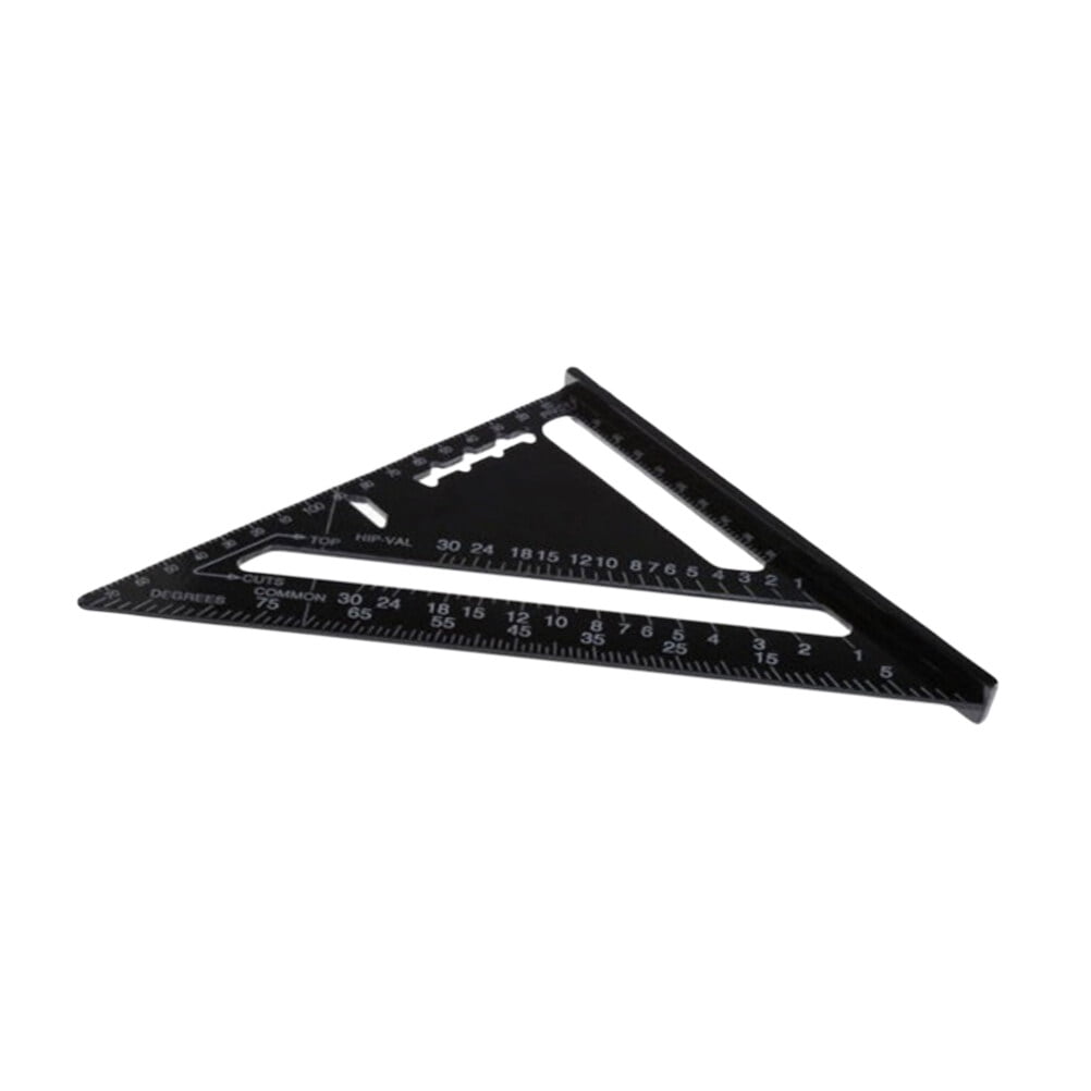Try Square Metal Carpenter Protractor Triangular Ruler Architect Scale ...