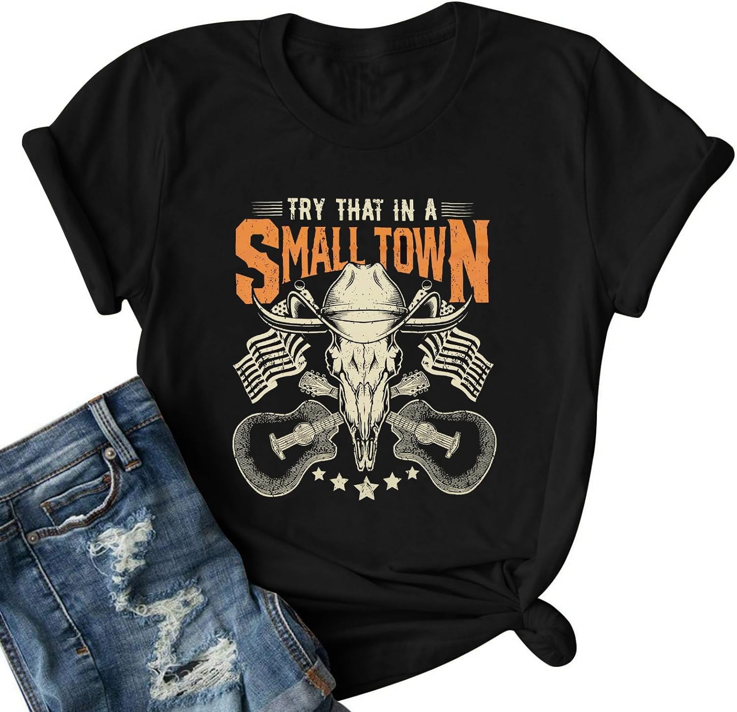 Try That in a Town Shirt Women Country Music Concert Shirts Vintage ...