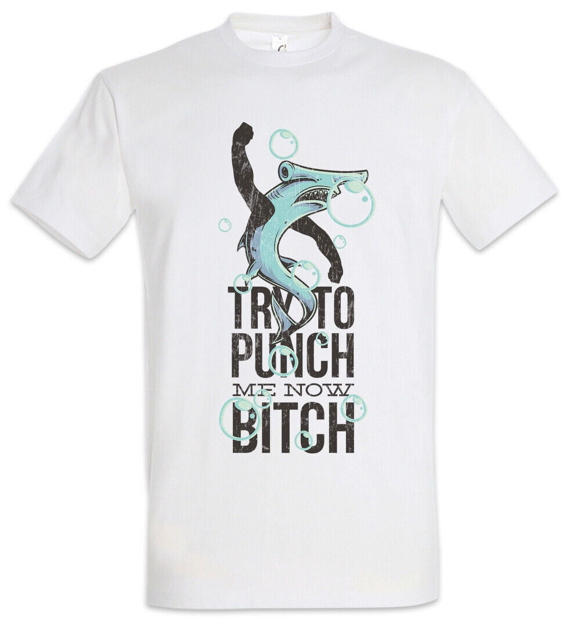Try To Punch Me Now T-Shirt Diver Boxer Surfer Diving Boxing Hammerhead ...