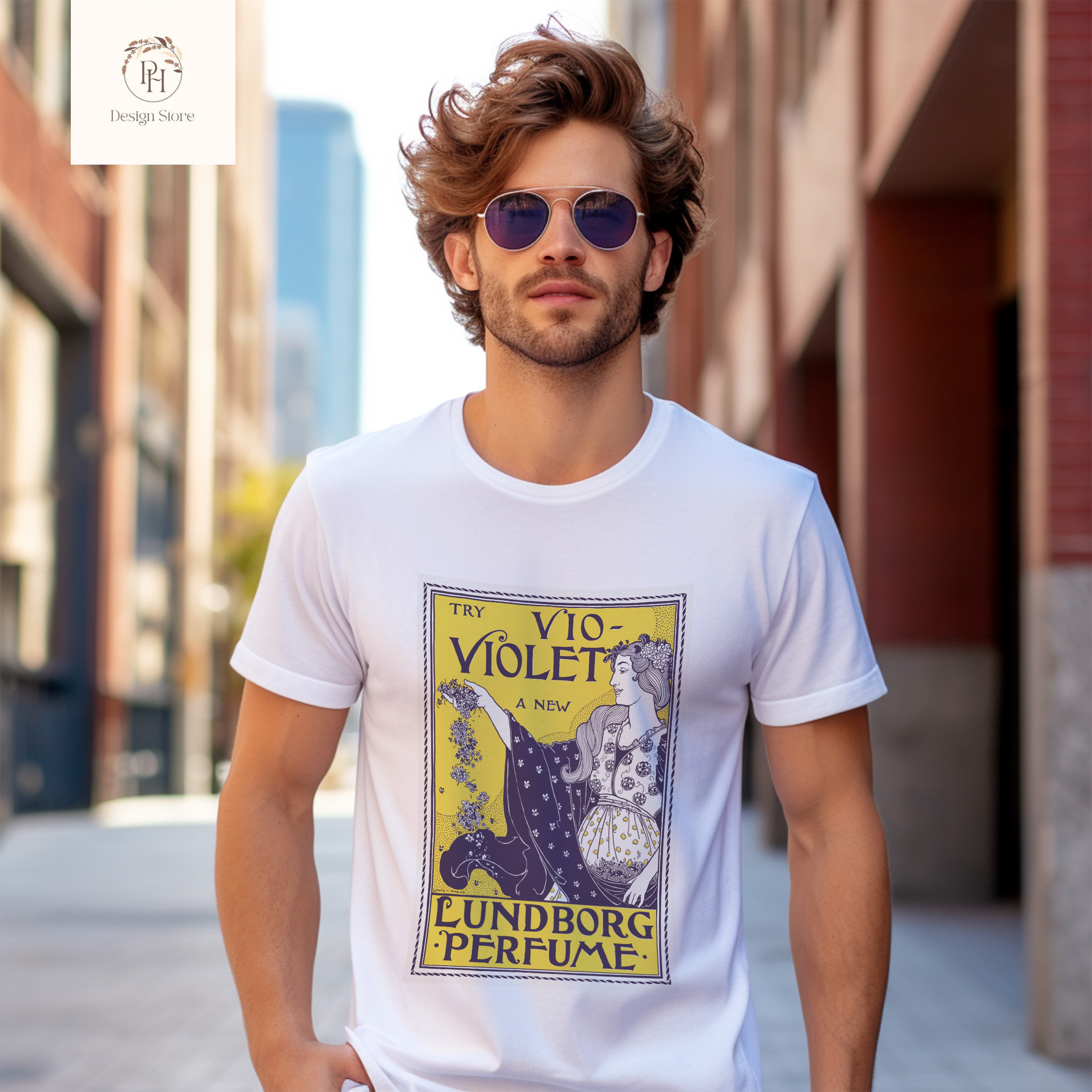 Try Vio-Violet a New Lundborg Perfume (1890-1900) by Louis Rhead Shirt ...