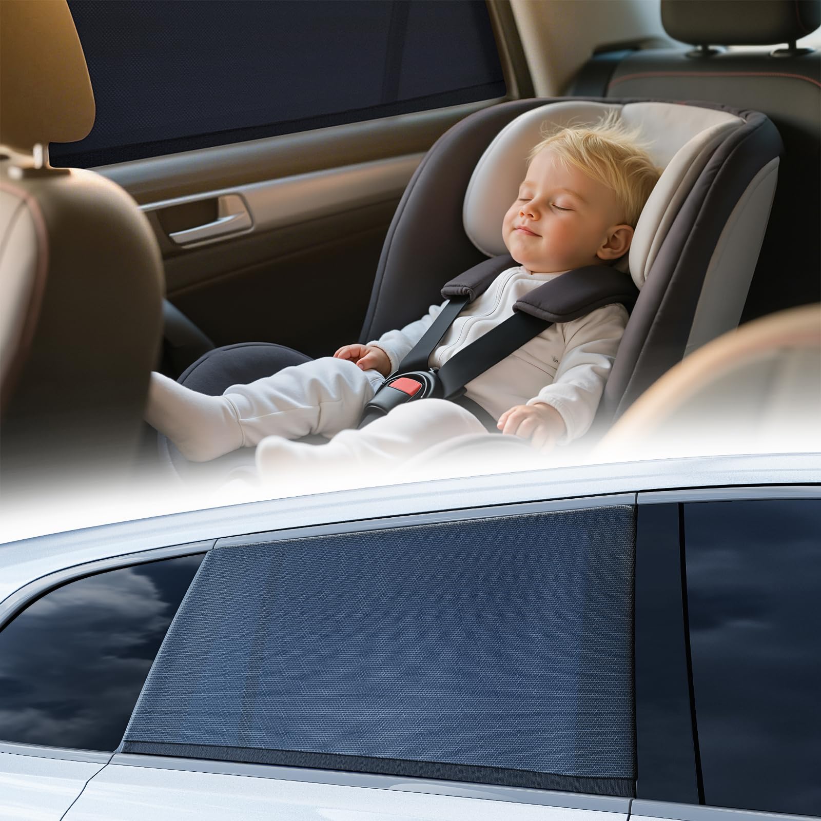 TrySpace [2025 Upgraded] Car Window Shades for Baby [ArcticShield ...