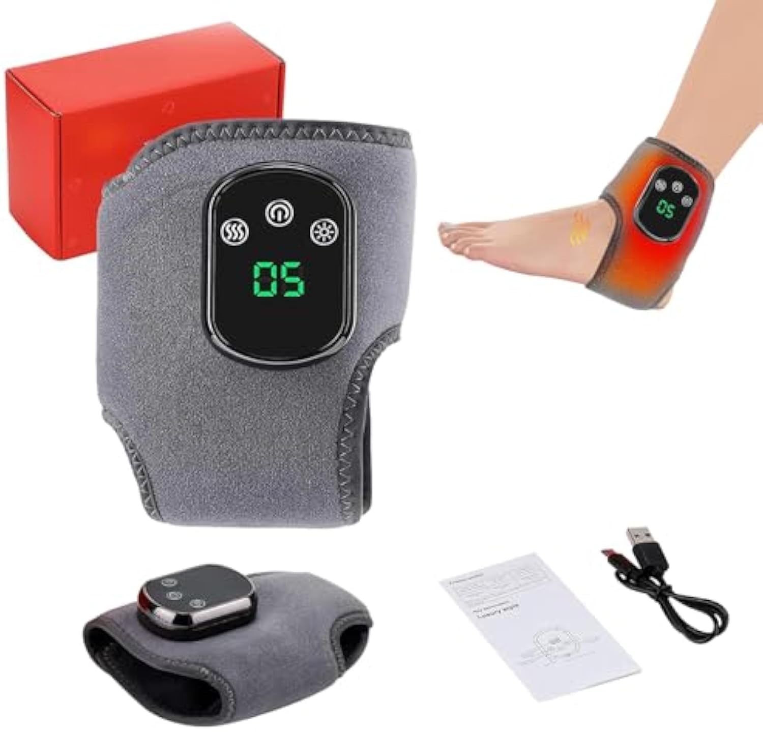 Tryemsense Foot Massager, Sweevly 3-in-1 Foot Massager, with Heated ...