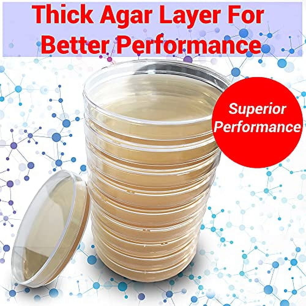 Tryptic Soy Agar (TSA) Plates by Evviva Sciences - Prepoured TSA Petri ...