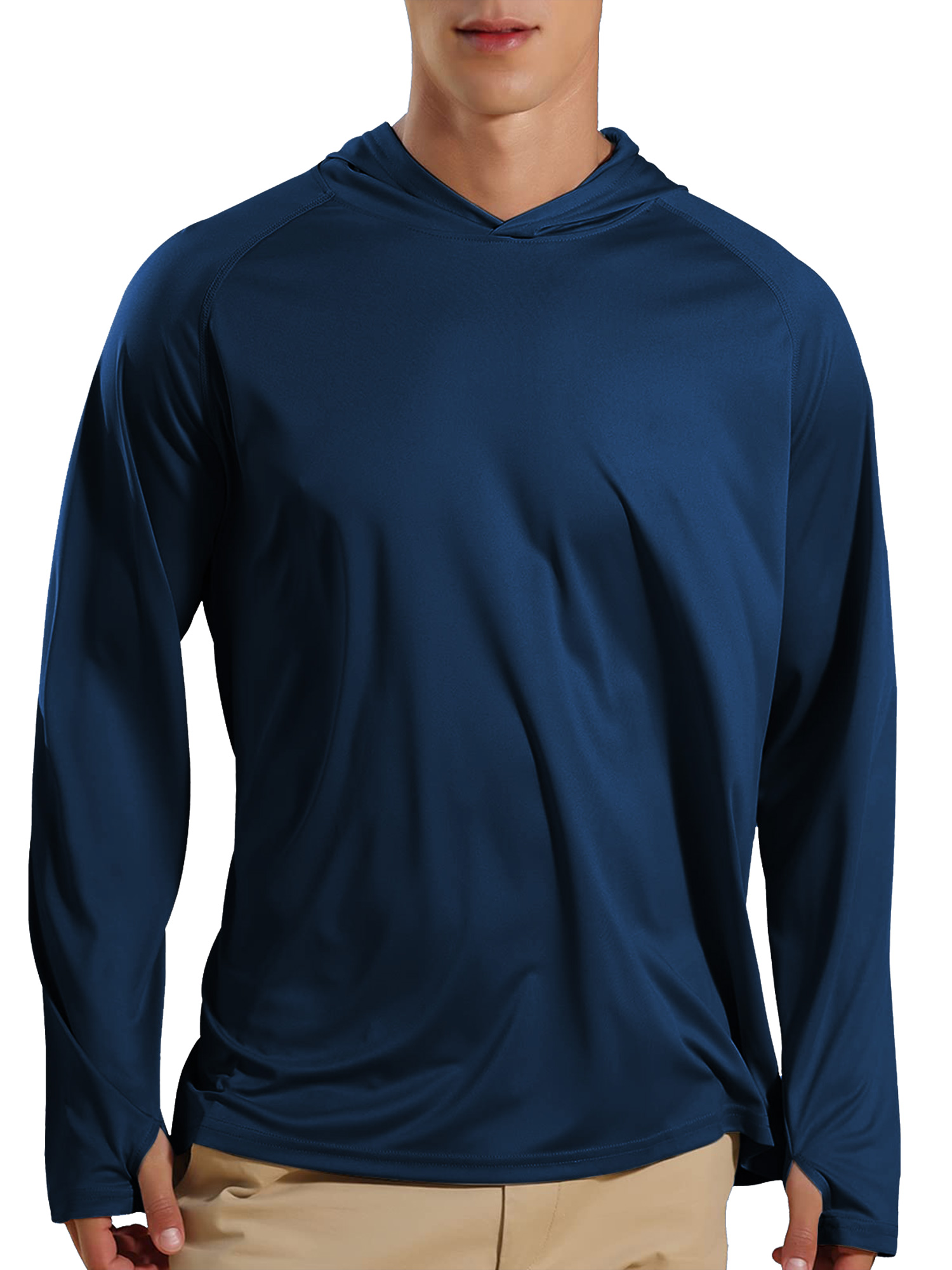 Trysil Men's Hooded UPF 50+ Sun Protection Shirts Long Sleeve Athletic ...