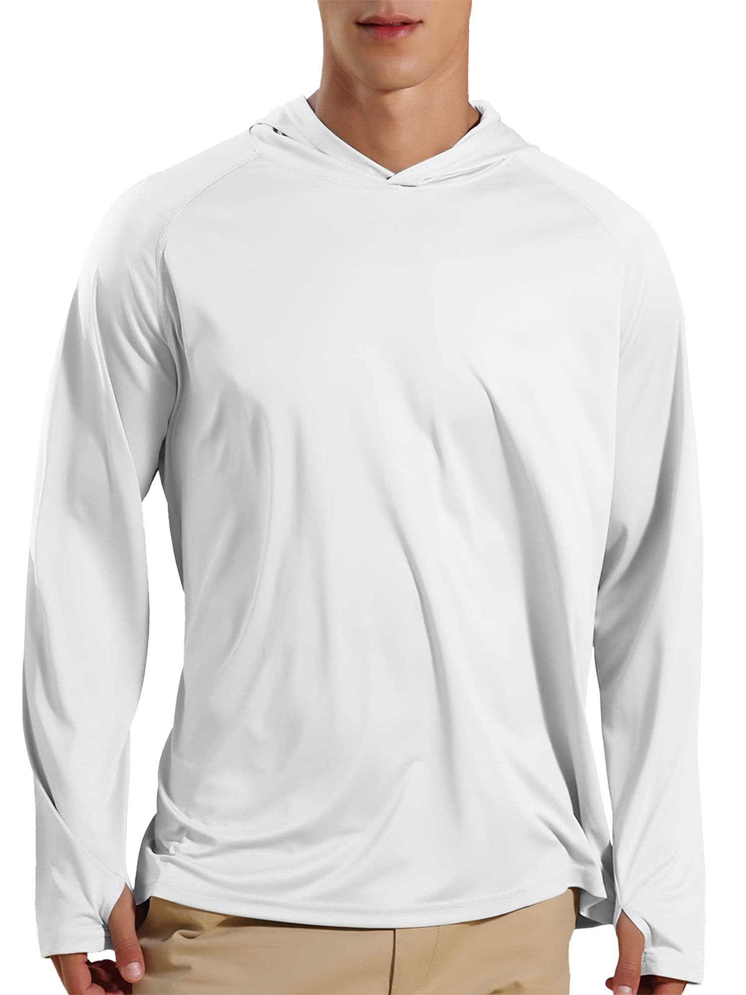 Trysil Men's Hooded UPF 50+ Sun Protection Shirts Long Sleeve Athletic ...