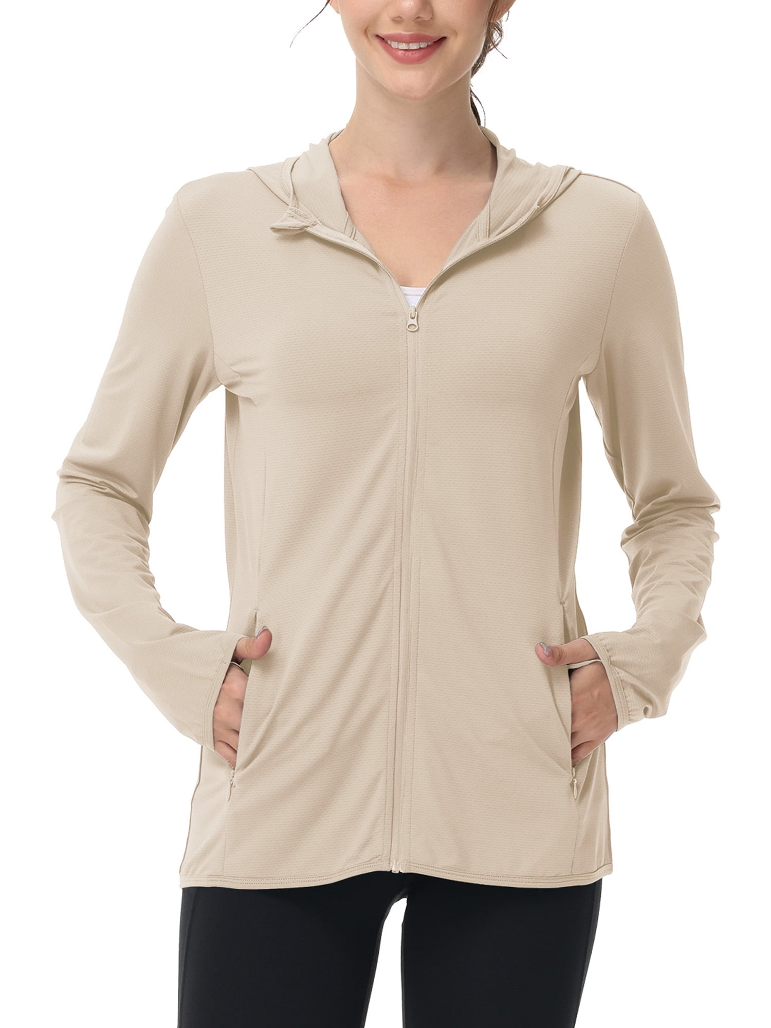 TRYSIL Women's UPF 50+ Sun Protection Hoodie Jackets Lightweight Full ...