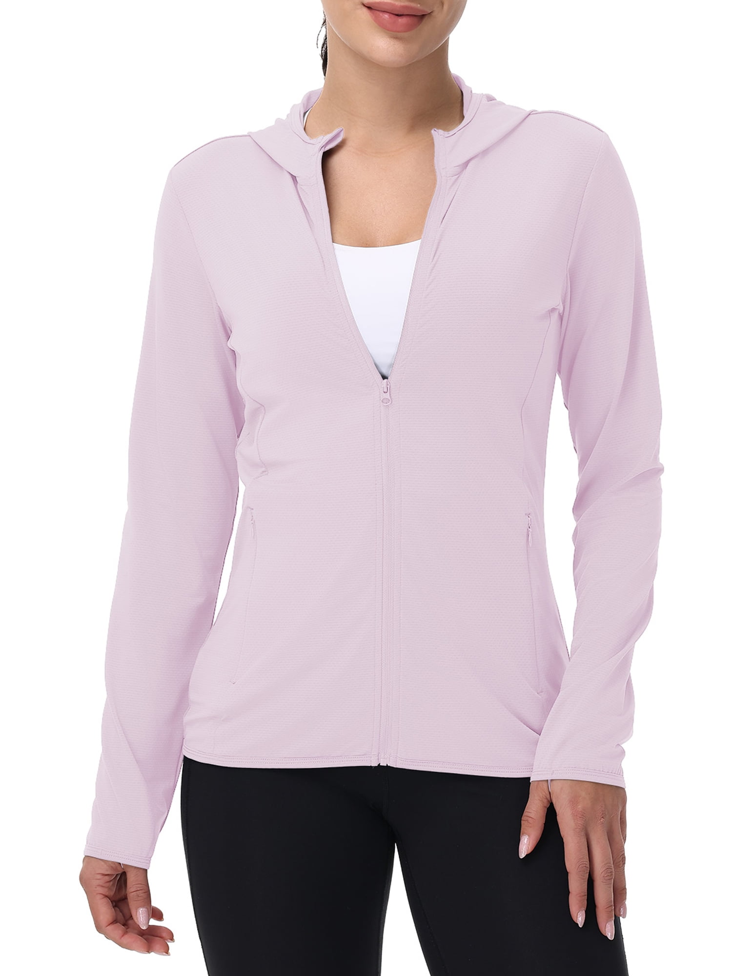 TRYSIL Women's UPF Hoodie Sun Protection Jacket Athletic Lightweight Hiking Outdoor Oversize ...