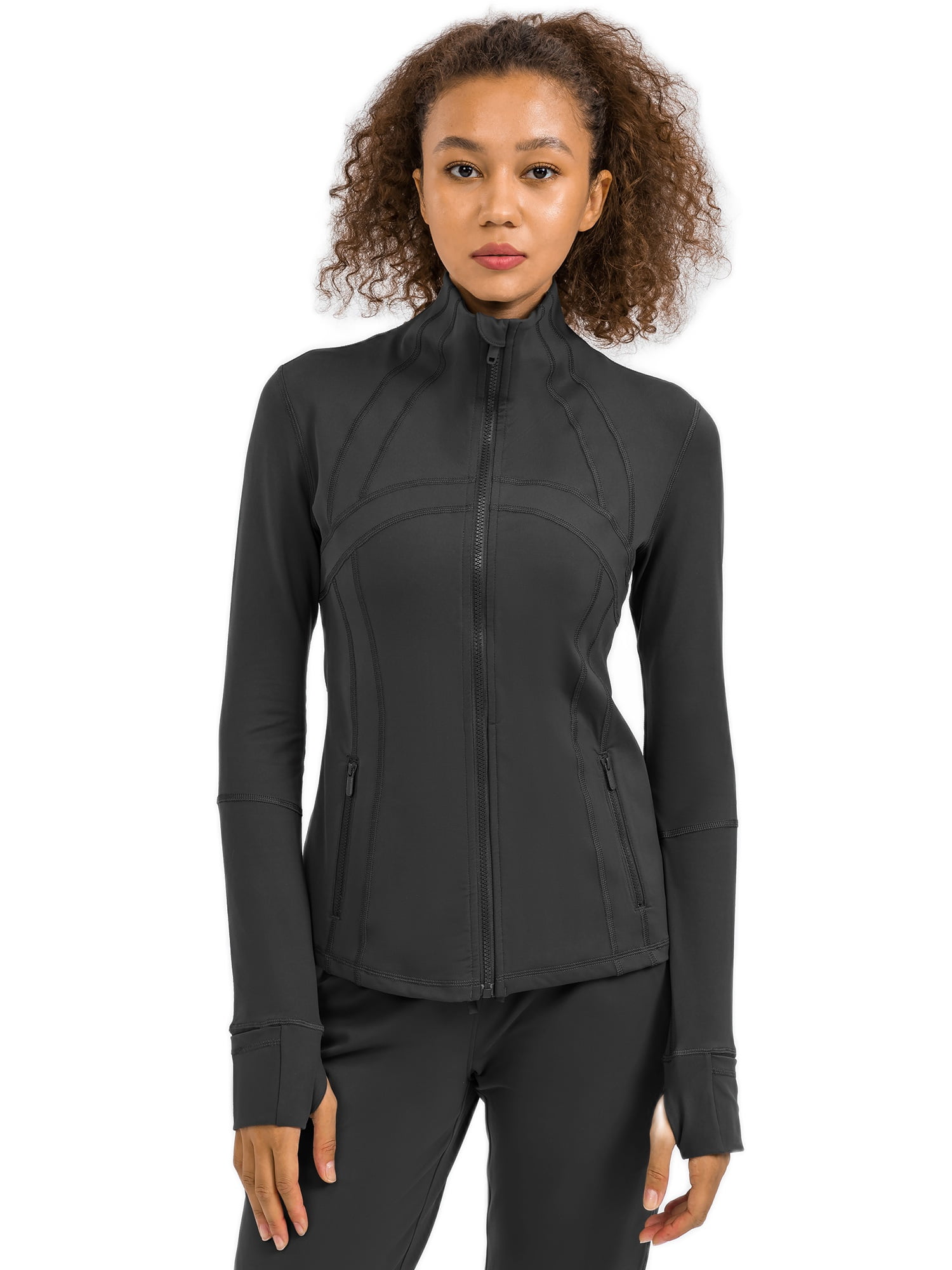 Trysil Women's Athletic Jacket Soft Full Zip Lightweight Slim Fit ...