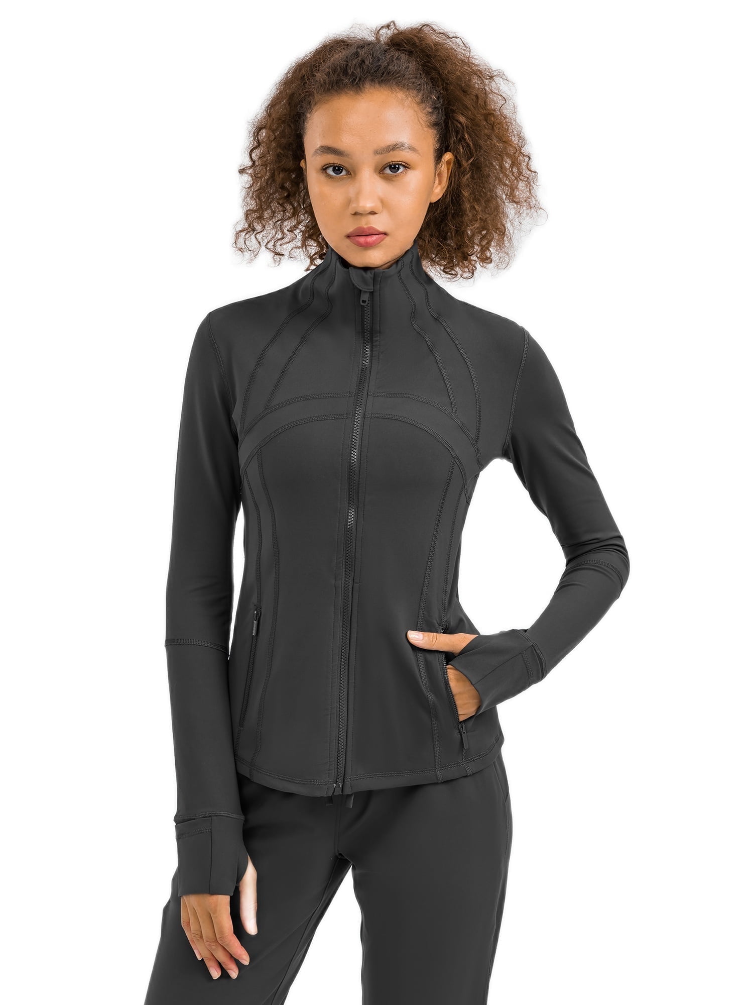 Trysil Women's Workout Yoga Jacket Full Zip Running Lightweight ...