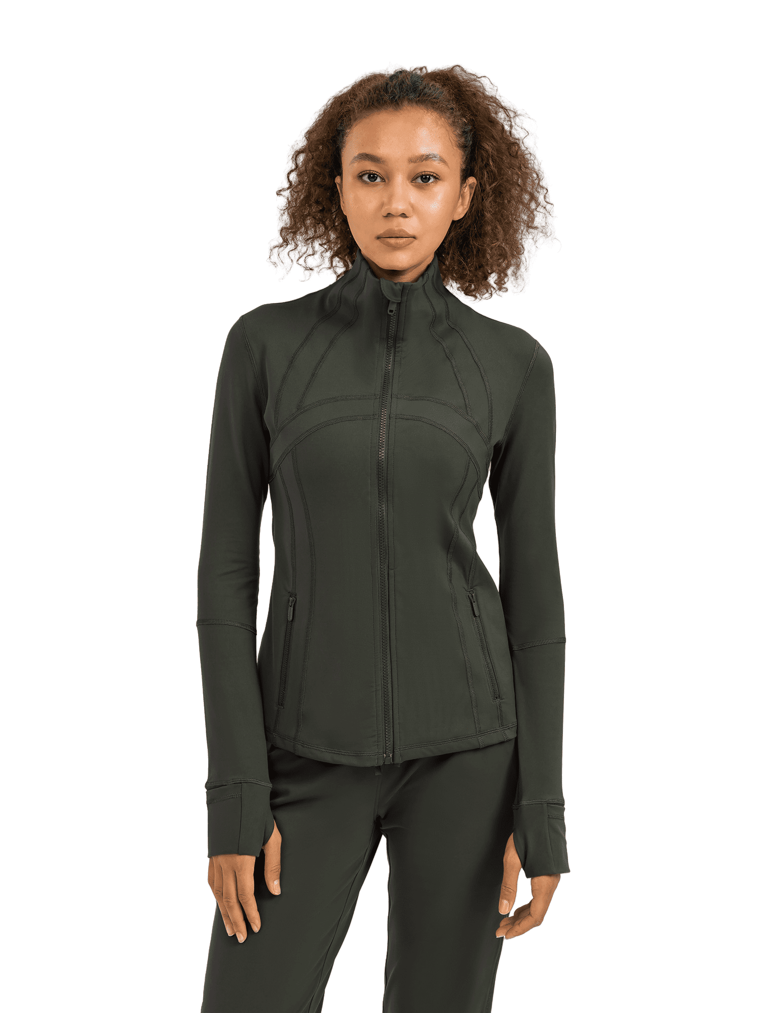 TRYSIL Women's Athletic Lightweight Jacket Yoga Soft Full Zip-Up ...