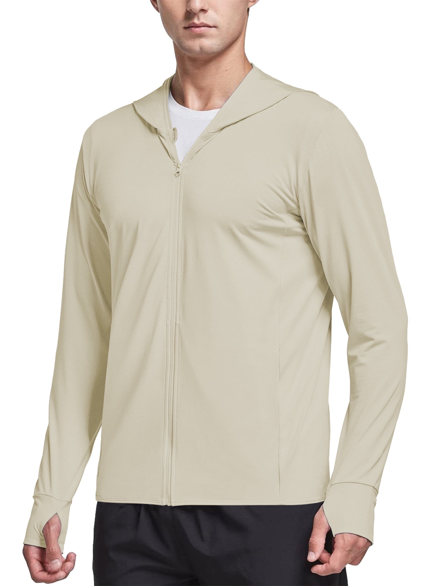 TRYSIL Men's UPF Hoodie Sun Protection Jacket Lightweight Long Sleeve ...