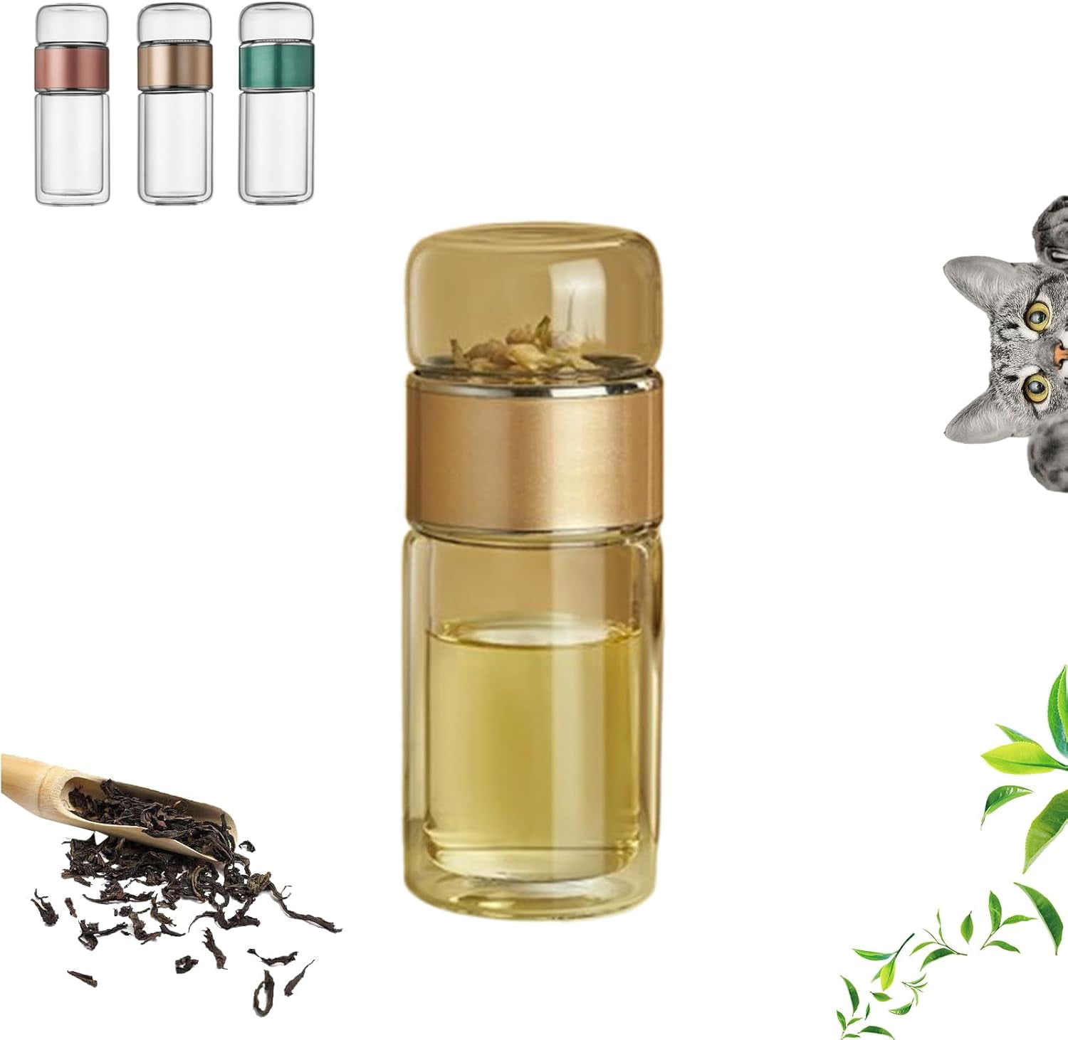 Tryteava Glass Infuser, Teava 3-in-1 Smart Tea Infuser, Try Teava Tea ...