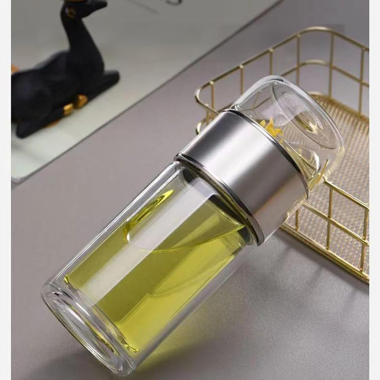 Tryteava Glass Infuser, Tryteava 3-in-1 Smart Tea Infuser, Double Glass ...